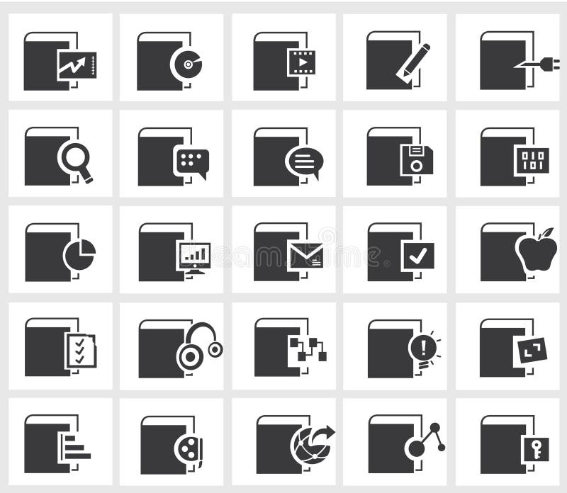 Book icons stock illustration. Illustration of play, note - 36446811