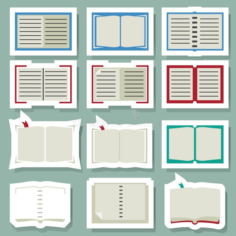 Book icons set stock vector. Illustration of icon, library - 45905270