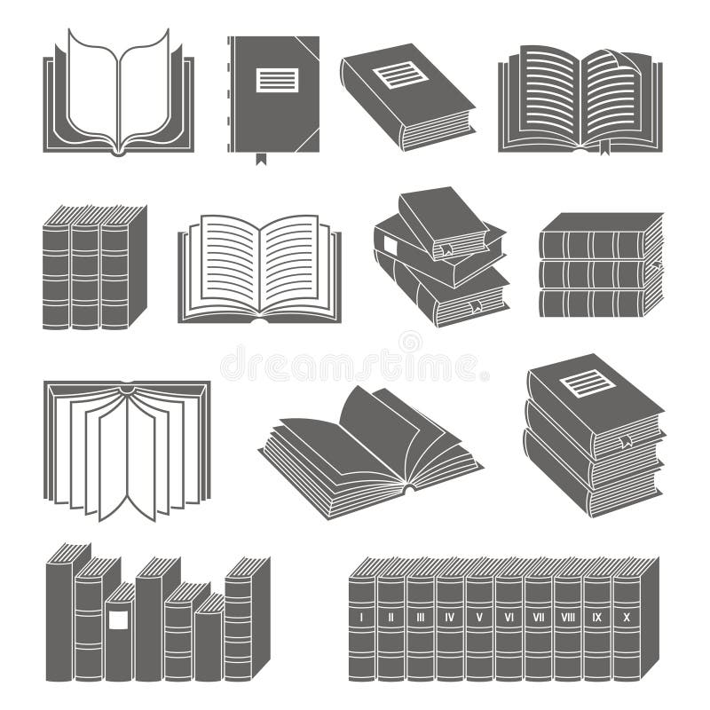 Hand draw books stock vector. Illustration of button - 31410934