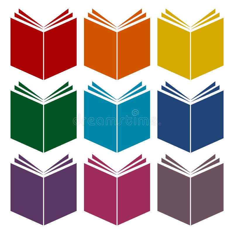 Book Icons set stock vector. Illustration of isolated - 103121431