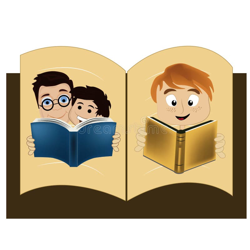 Book inside a book stock vector. Illustration of childhood - 32866983
