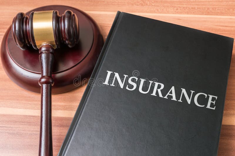 Book with Insurance Laws. Justice and Legislation Concept Stock Image ...
