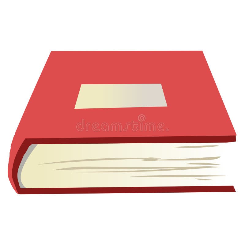 Book Isolated Illustration. Red Book Illustration Stock Vector ...