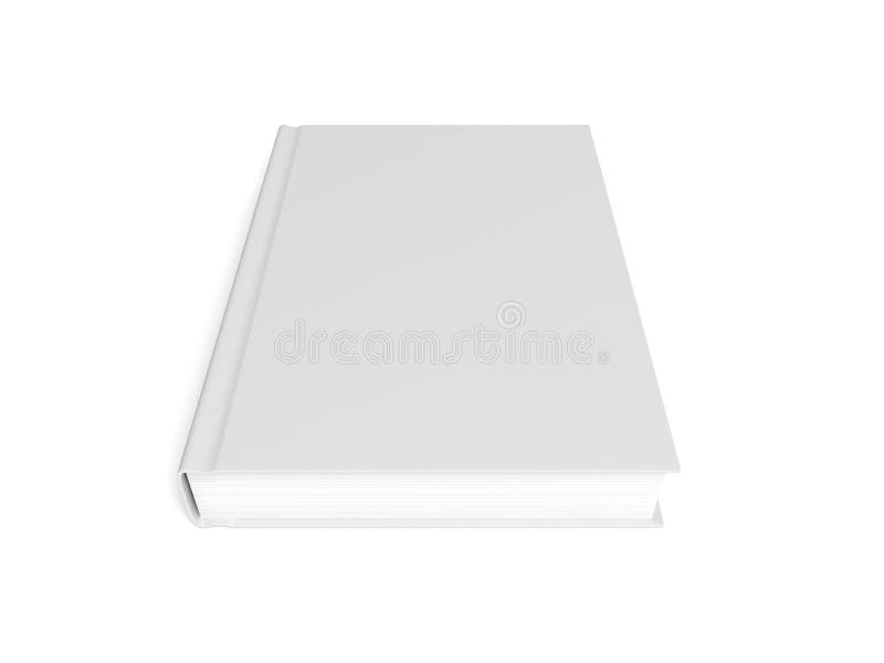 Book Isolated on White Background. Mockup. Blank Stock Illustration ...