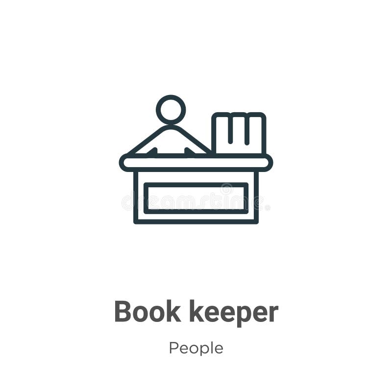 Book Keeper Logo Inspirations, Library or Librarian Logo Vector, Book ...