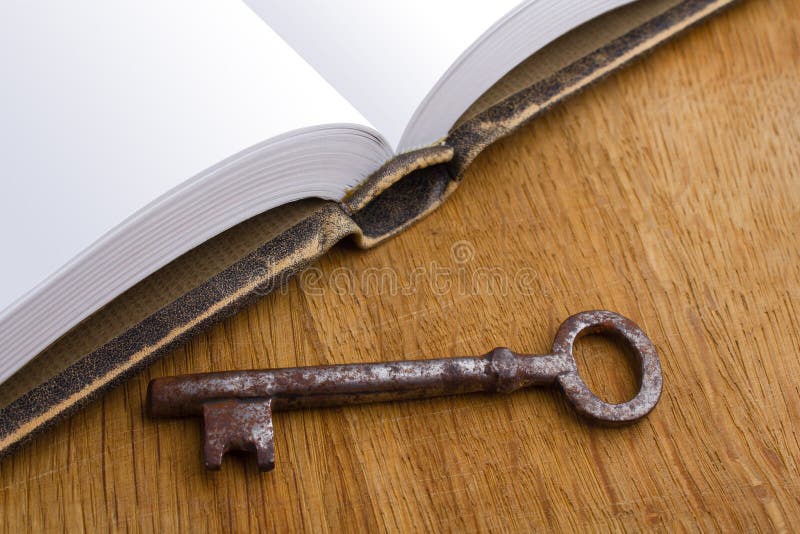 Book and key stock image. Image of vintage, book, desk - 30044303