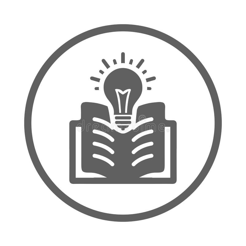 Book, Knowledge Icon. Gray Vector Design Stock Vector - Illustration of ...