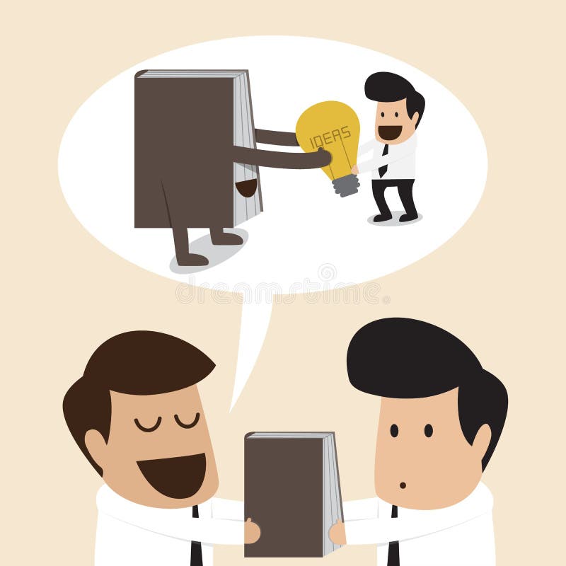 Book is Knowledge is Idea stock vector. Illustration of intelligence ...