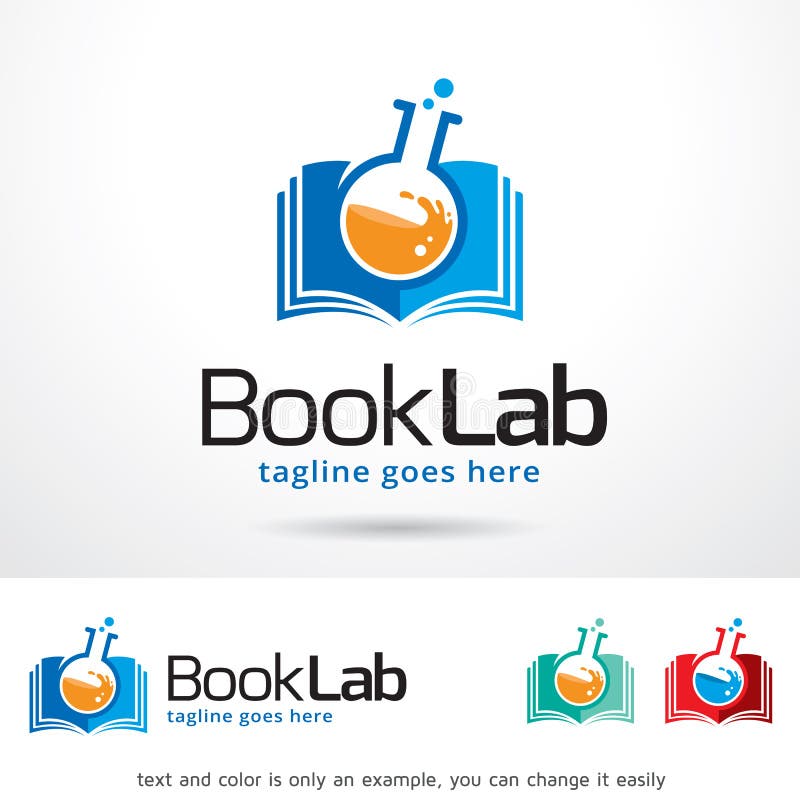 Book Lab Logo Template Design Vector Stock Vector - Illustration of ...