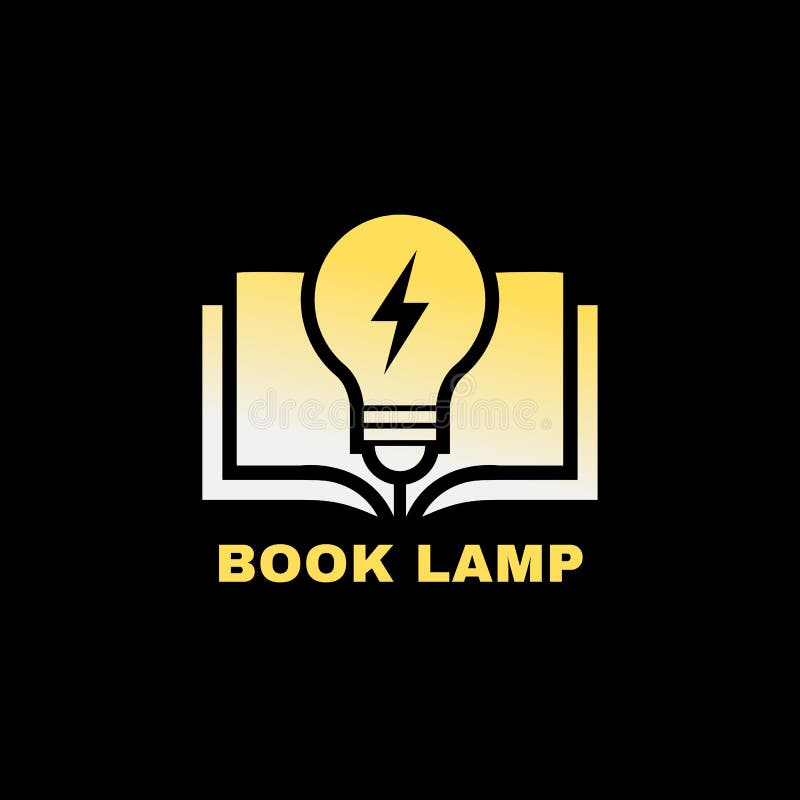 Book lamp logo stock illustration. Illustration of symbol - 263571149