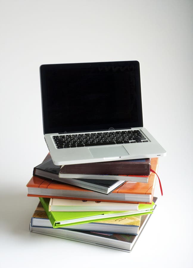 Books and Laptop. School Supplies Stock Image - Image of book, drive ...