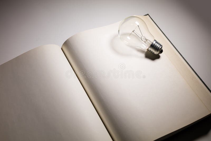 Book and light bulb stock image. Image of creative, bright - 93712487