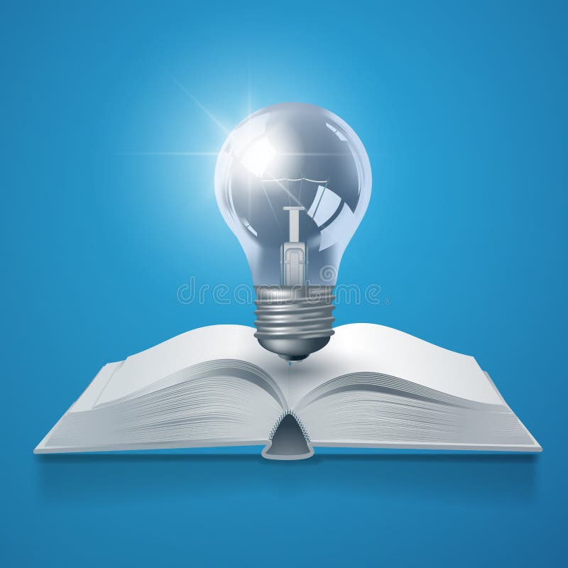 Book and light bulb stock vector. Illustration of glass - 58524549 Book and light bulb stock vector. Illustration of glass - 58524549