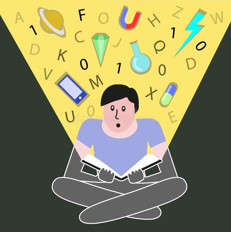 Book Light stock vector. Illustration of literature - 143709648