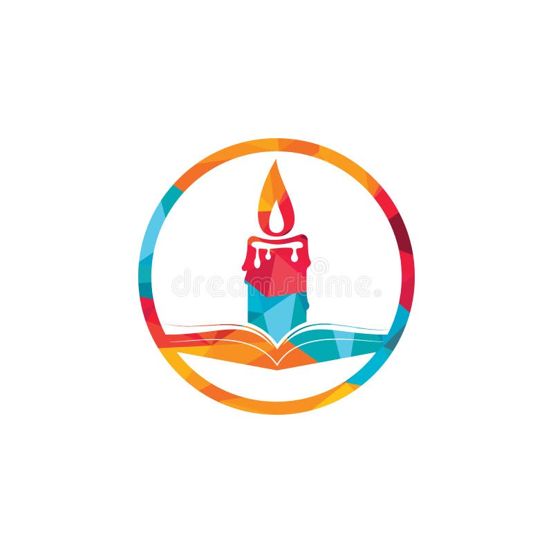 Book Light Vector Logo Design Template. Stock Vector - Illustration of ...