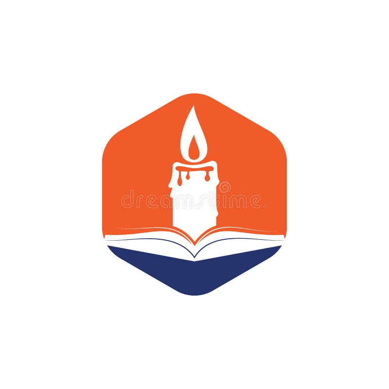 Book Light Vector Logo Design Template. Stock Vector - Illustration of ...