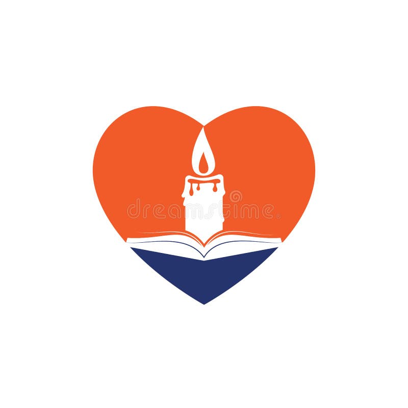 Book Light Vector Logo Design Template. Stock Vector - Illustration of ...