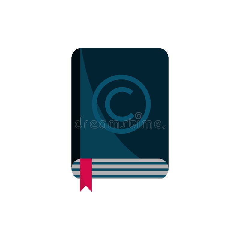 Book Literature Property Intellectual Copyright Icon Stock Vector ...