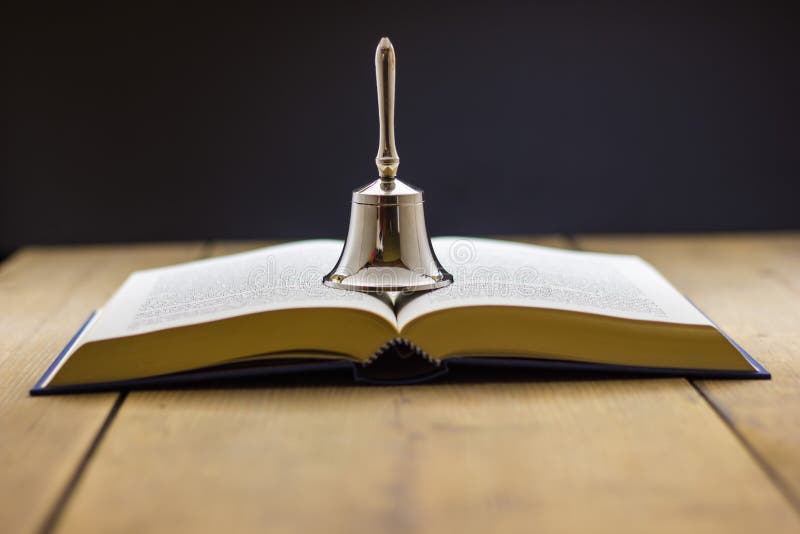 Book with a little bell stock image. Image of ancient - 28116959