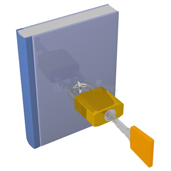 Book Lock stock illustration. Illustration of concept - 53577171