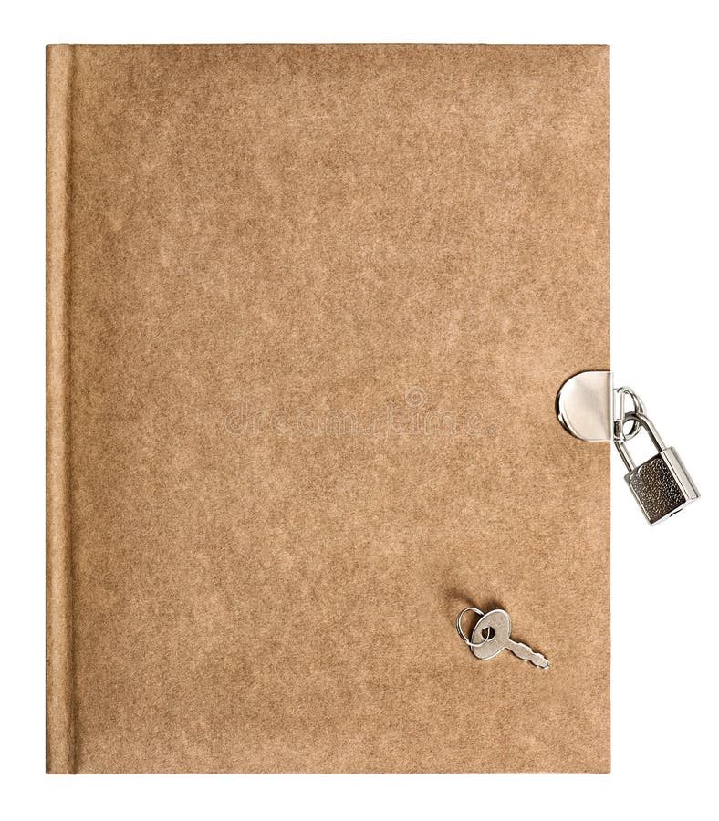 Old Recycled Paper Book Cover Isolated on White Background Stock Photo ...