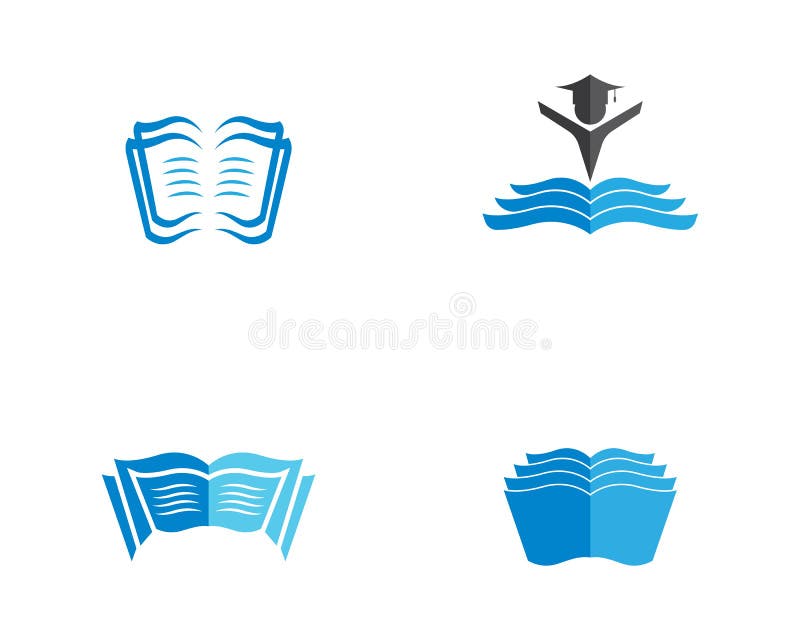 Book Logo Icon Illustration Stock Vector - Illustration of university ...