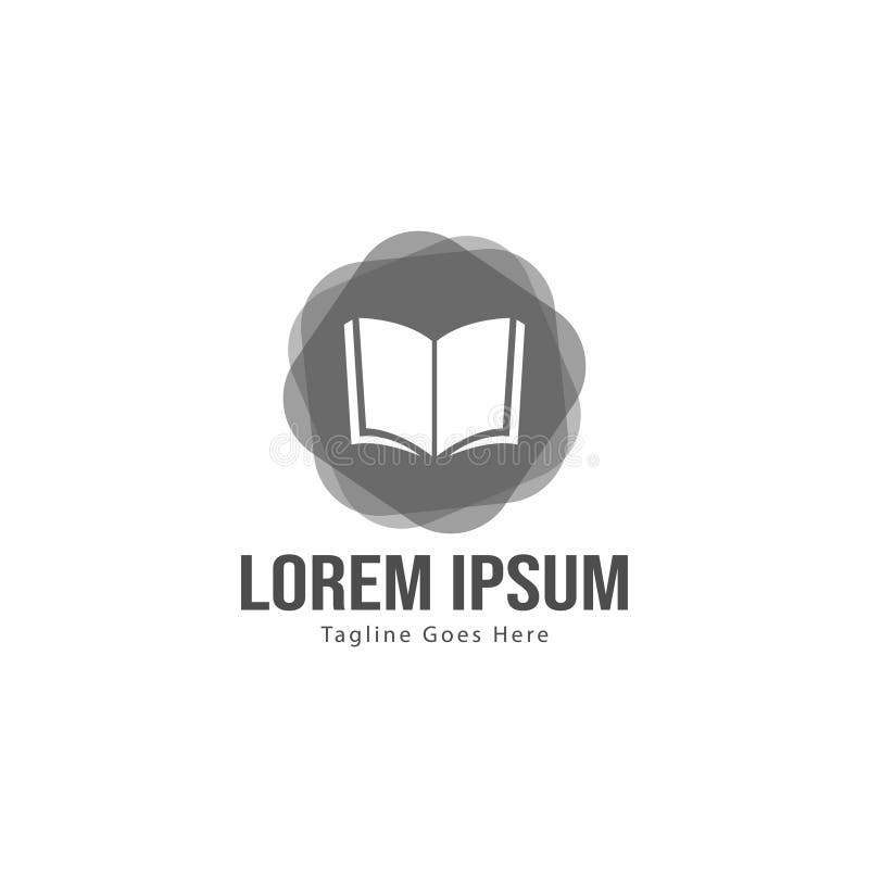 Book Logo Template Design. Minimalist Book Logo with Modern Frame Stock ...