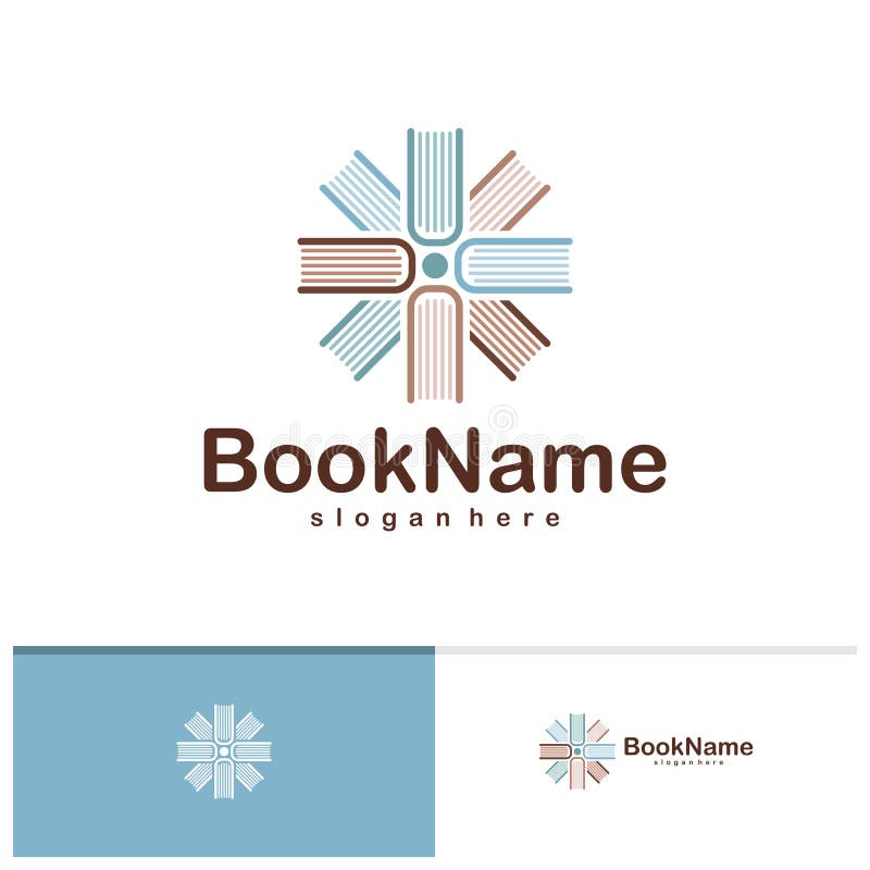 Book Logo Vector Template, Creative Book Logo Design Concepts Stock ...