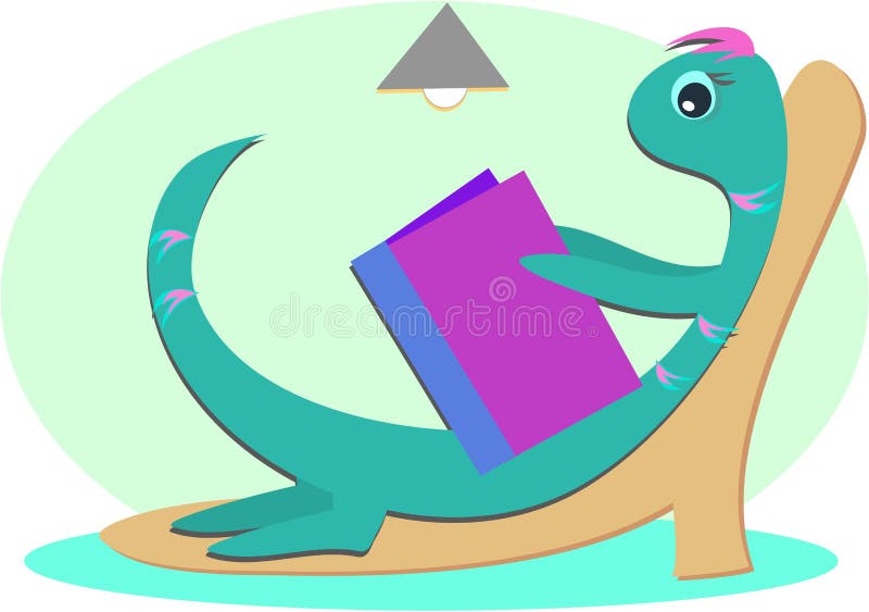 Book Lounge Lizard stock vector. Illustration of object - 16834619
