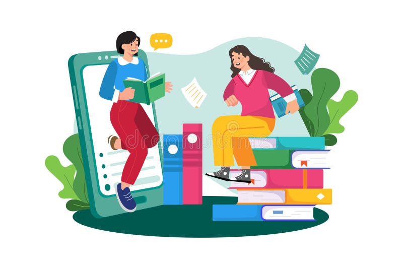 Literary Discussions Stock Illustrations – 62 Literary Discussions ...