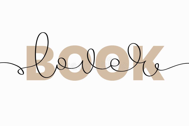 Book lover lettering stock vector. Illustration of read - 242700590