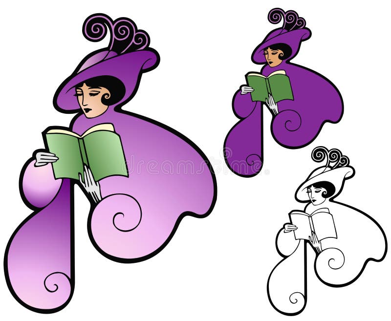 Book Lover stock vector. Illustration of deco, design - 72156795