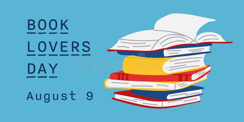 Book Lovers Day, Idea for Poster, Banner, Flyer or Postcard Stock ...