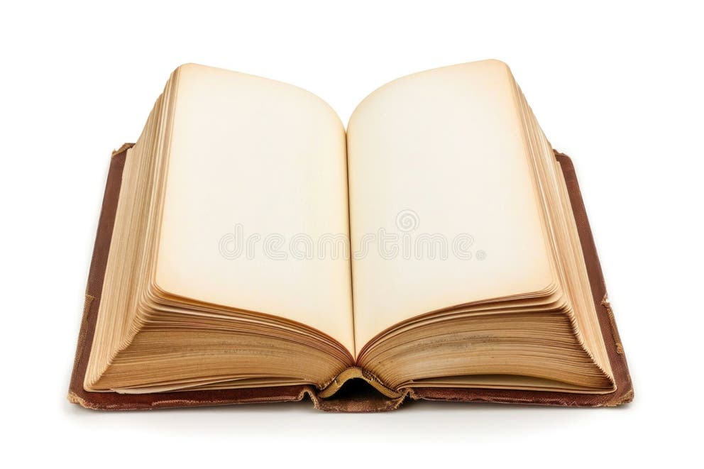 A Book Lying Open on a Desk or Table, Possibly Used for Studying or ...