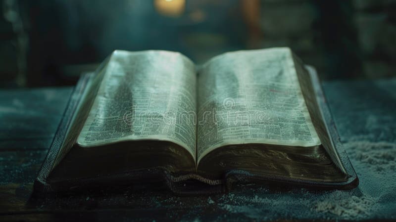 A Book Lying Open on a Table, Perfect for Educational or Office ...