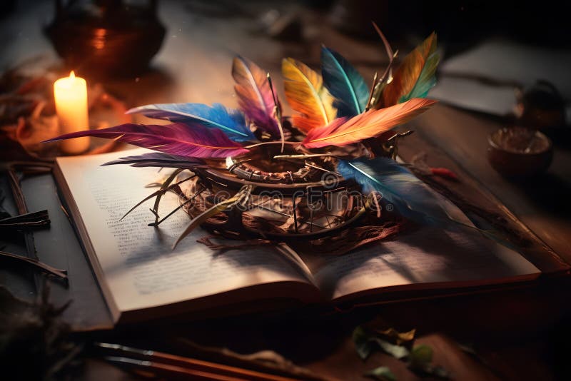 Book of Magic and Arrows. Neural Network AI Generated Stock ...