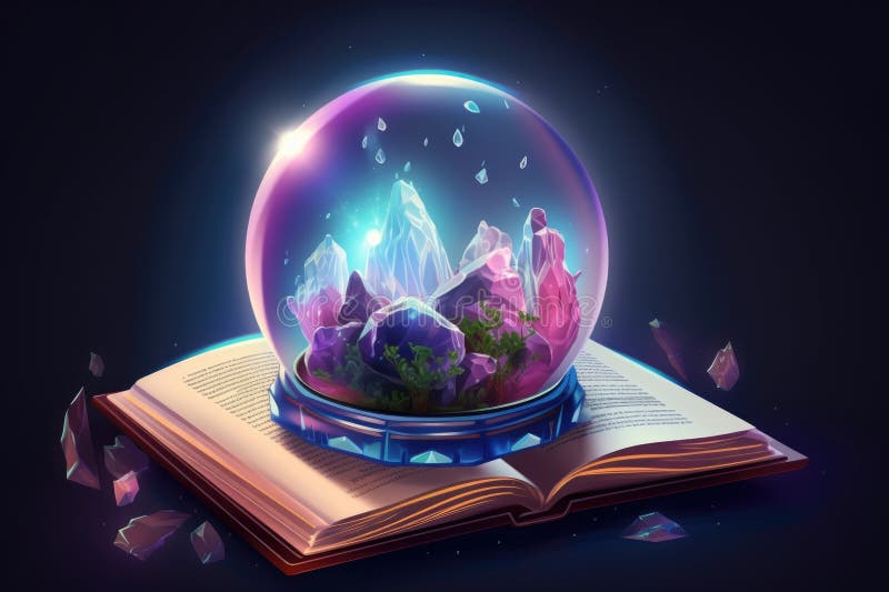 A Book with a Magical Map that Shows the Locations of Hidden Treasures ...