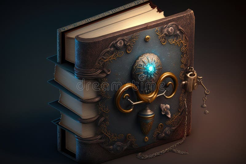 A Book with a Magical Lock, Holding Secrets that Will Never Be Revealed ...