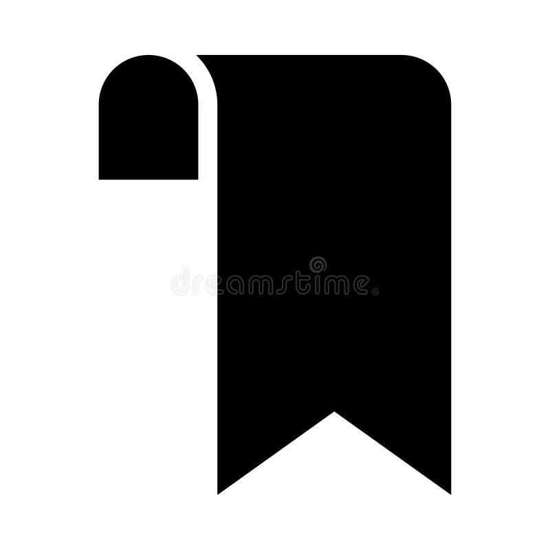 BOOK MARK icon stock vector. Illustration of tabs, design - 102291341