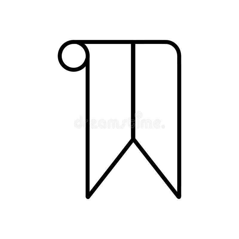 Book Mark Icon Flat Logo Isolated Symbol Stock Vector - Illustration of ...