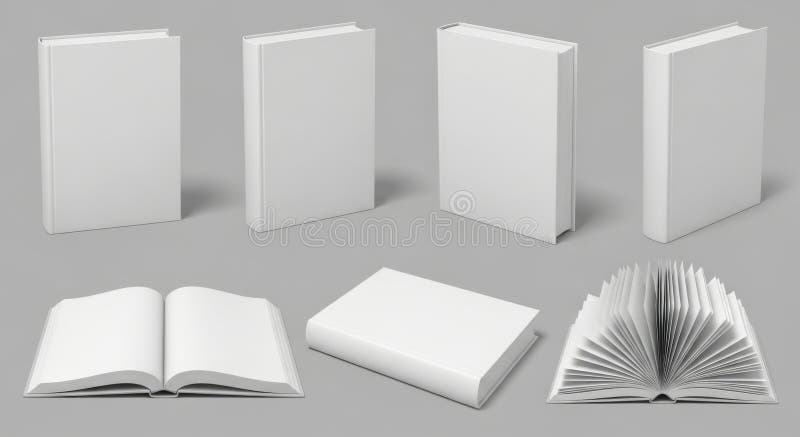 Book Mockup Collection Stock Illustrations – 13,364 Book Mockup ...