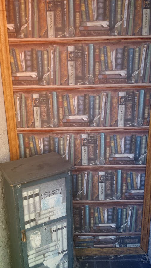 Book mural editorial stock photo. Image of mural, shelving - 50230418