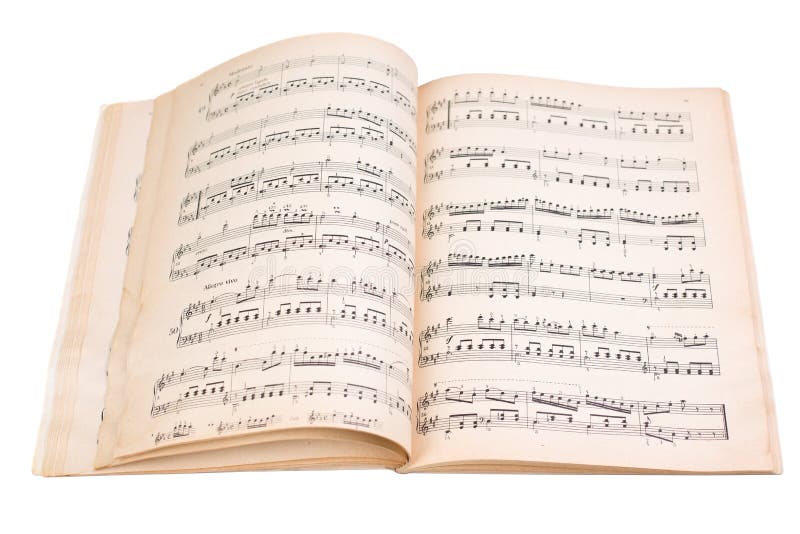 Book with music scores stock photo. Image of sheet, musicsheet - 13710678