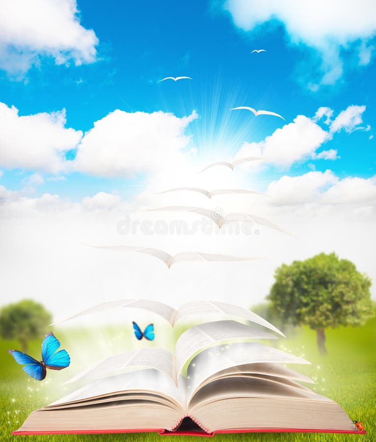 Book and nature stock photo. Image of retro, information - 22089296