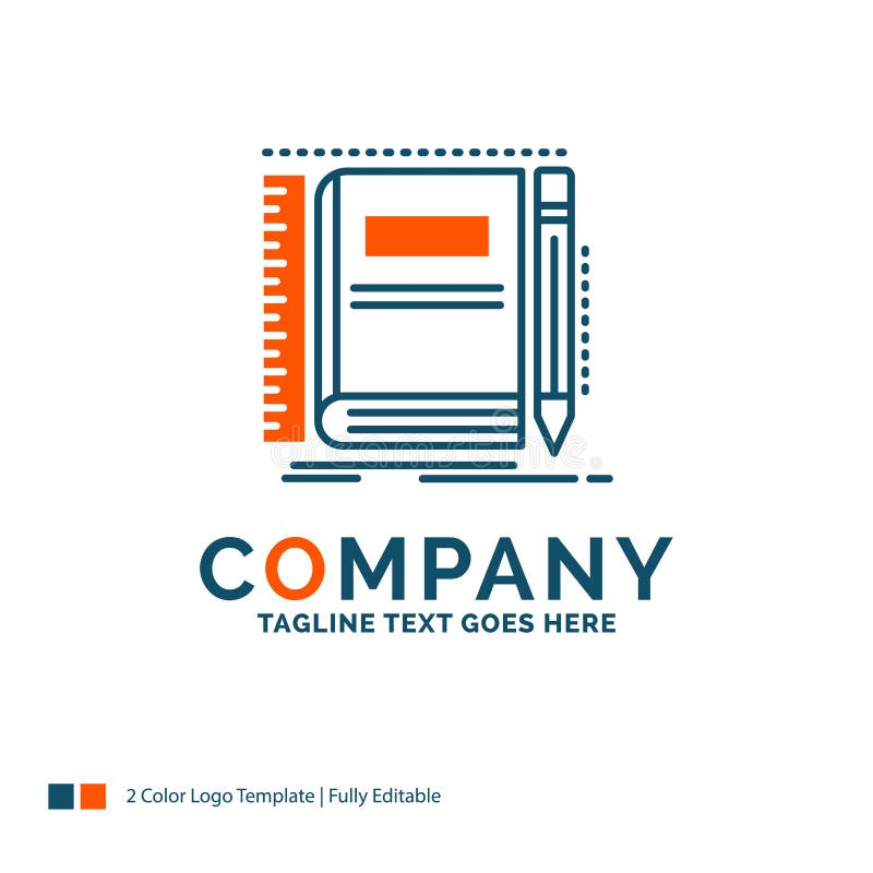 Book, Notebook, Notepad, Pocket, Sketching Logo Design. Blue and Stock ...