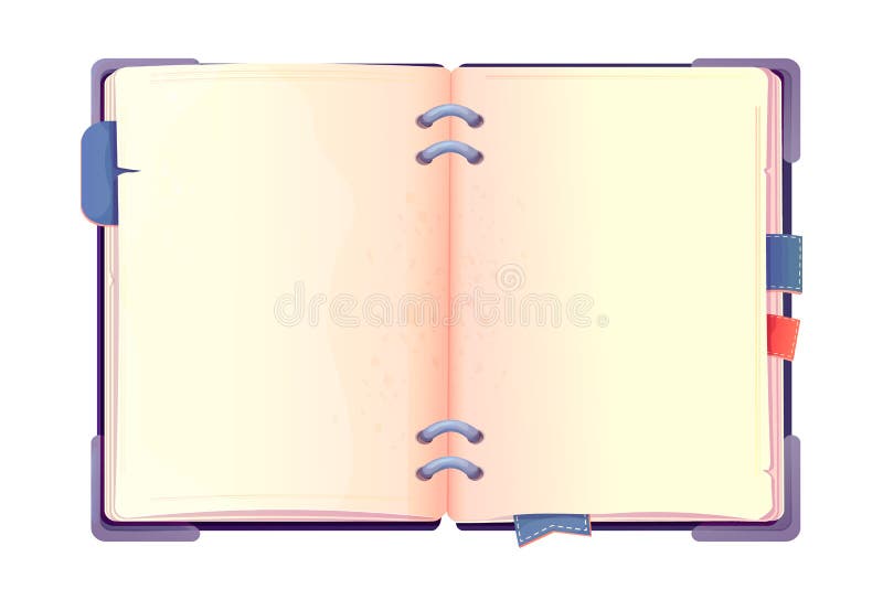 Notebook, Empty Paper for Notes, Journal with Spiral Top View in ...
