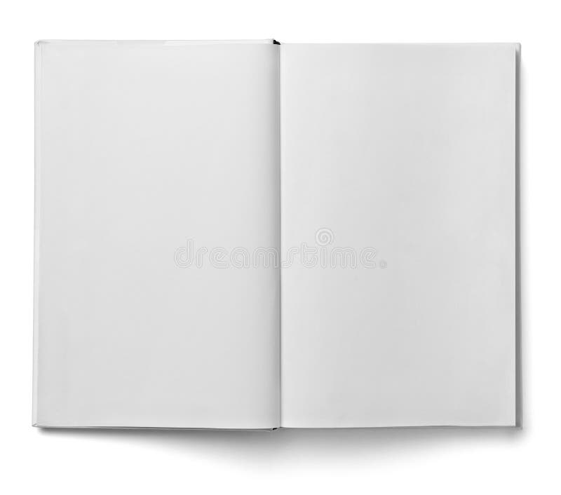 Book Notebook Textbook White Blank Paper Template Stock Image - Image ...