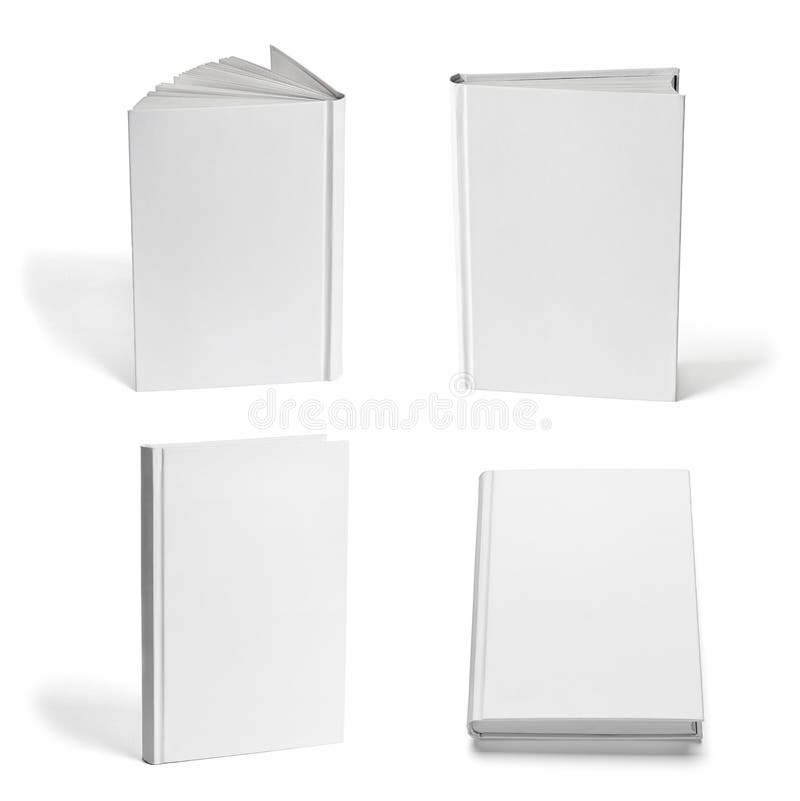 Book Notebook Textbook White Blank Paper Template Stock Image - Image ...