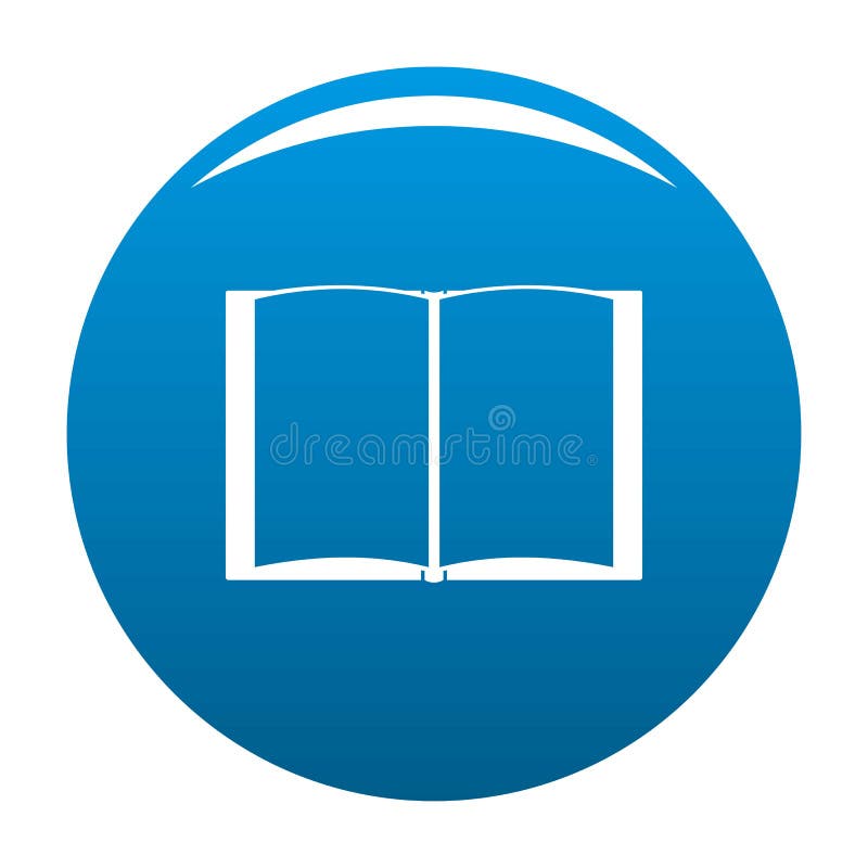 Book Novel Icon Blue Vector Stock Vector - Illustration of background ...