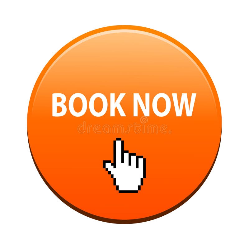 Book now button stock vector. Illustration of advertisement - 188660329